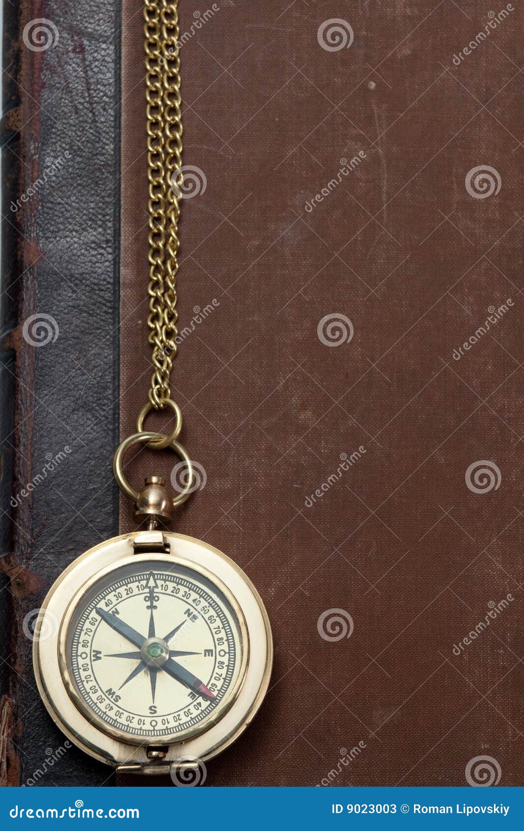 Old Compass With Chain