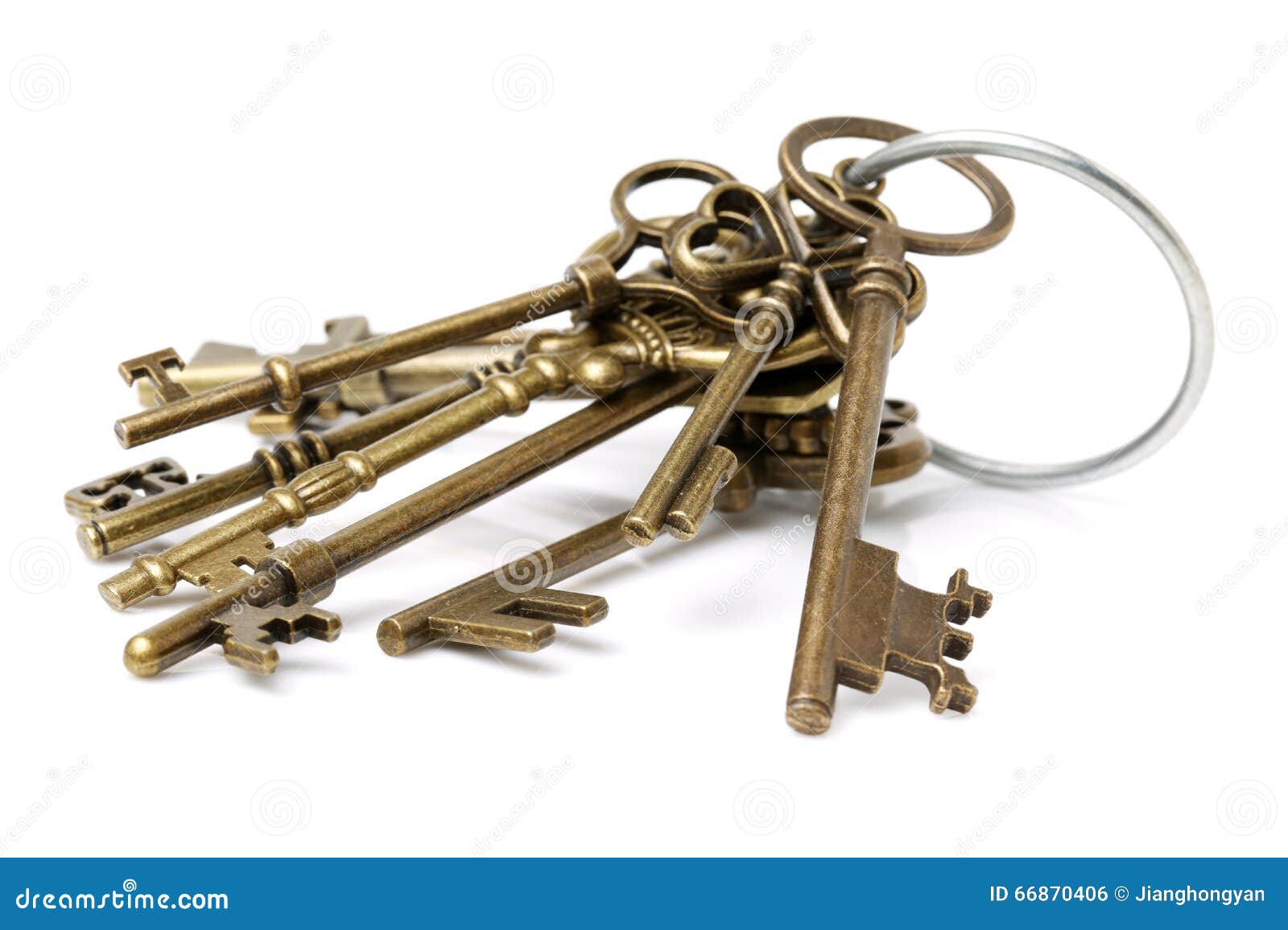 Old brass key stock photo. Image of elaborate, string - 66870406
