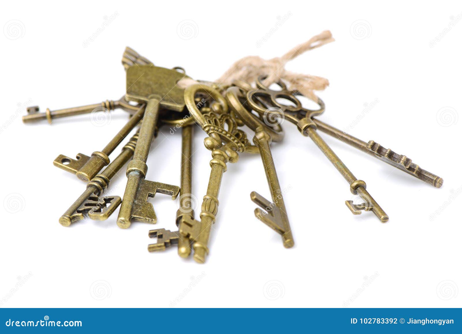 Old brass key stock photo. Image of metallic, master - 102783392