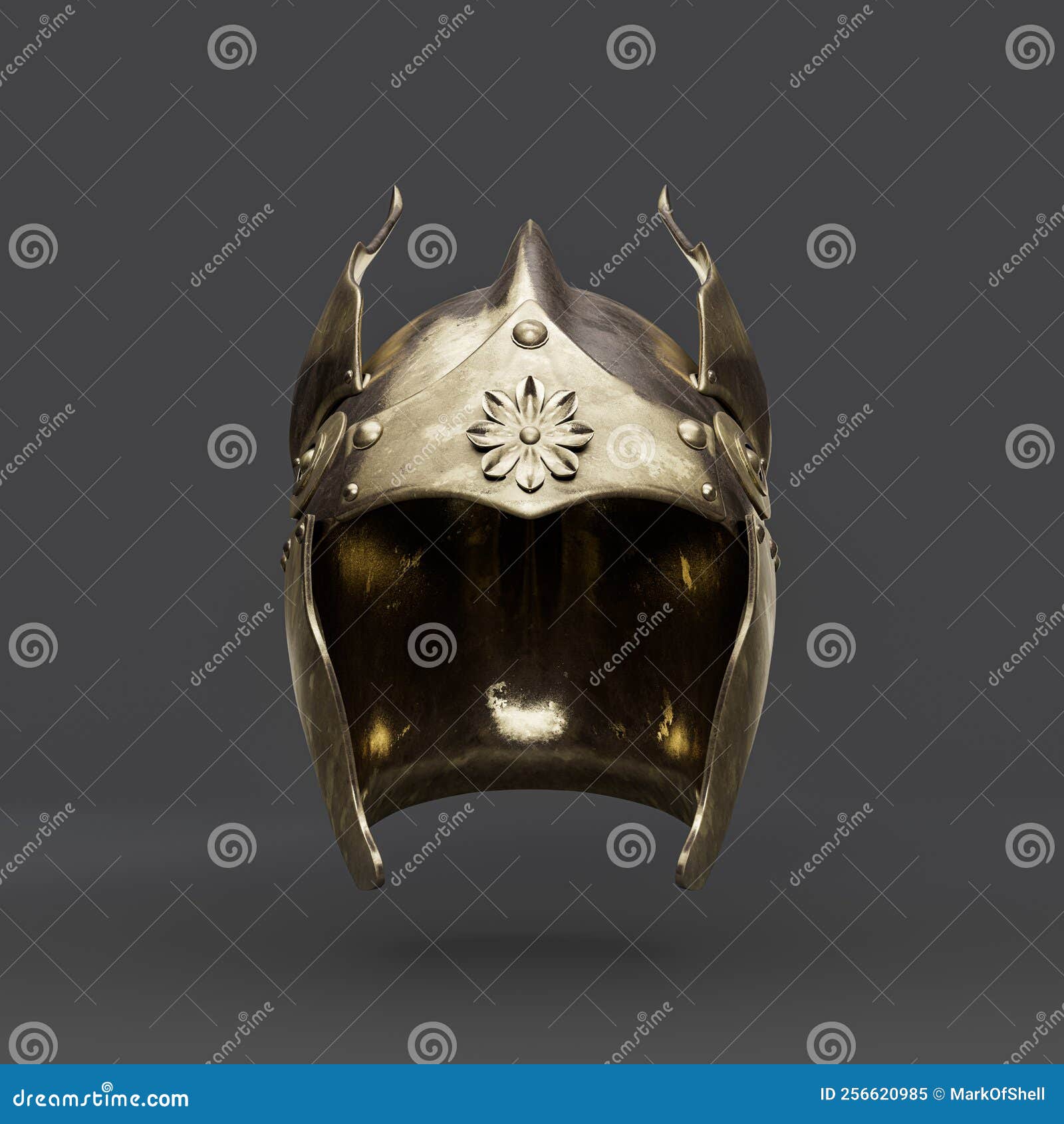 Medieval Knight Helmet Front