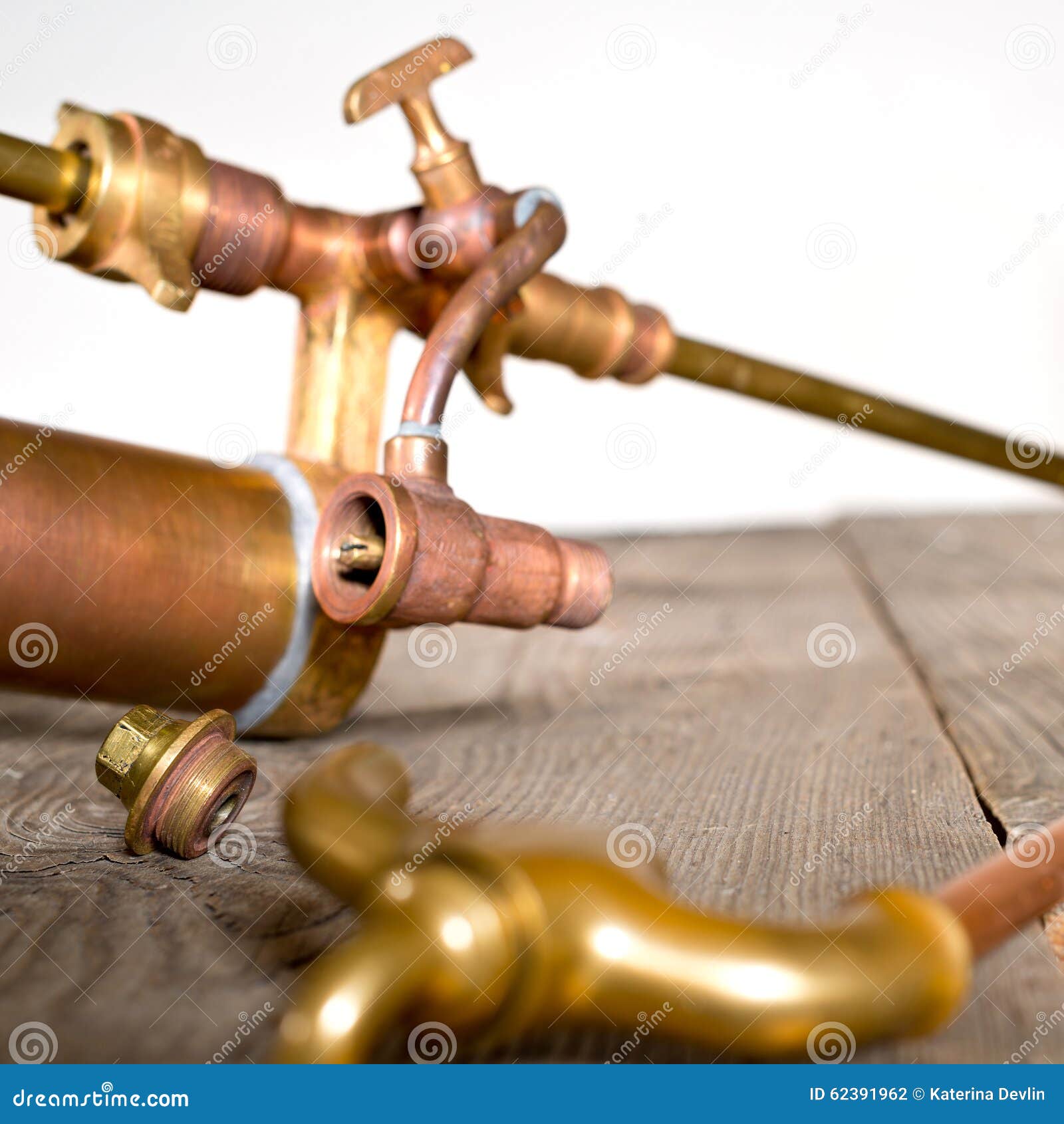 Old brass pump stock photo. Image of retro, vintage, focus - 62391962
