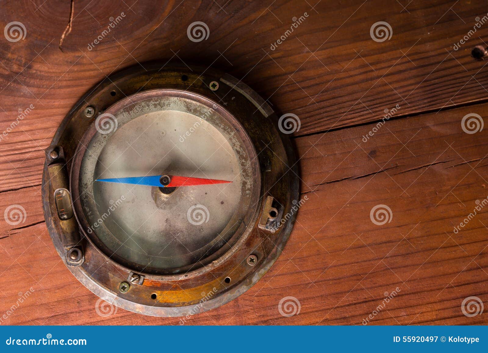 Old brass ships compass stock image. Image of dial, cruise - 55920497