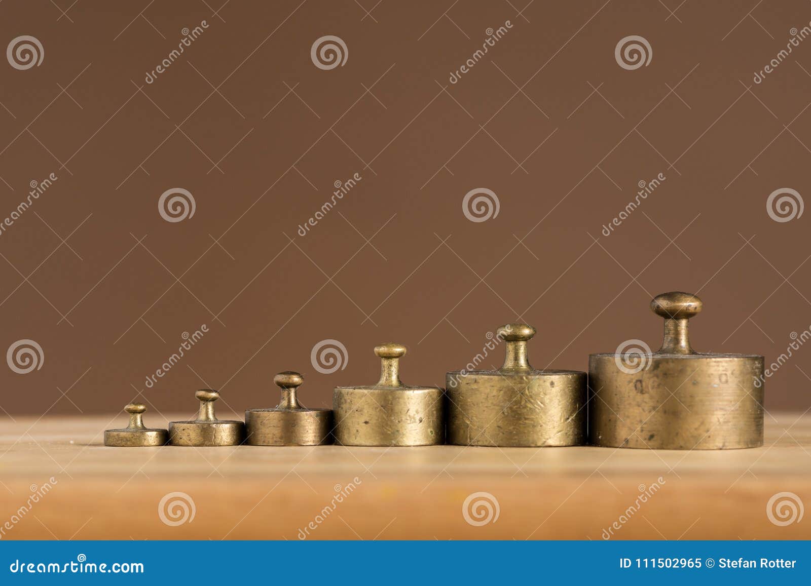 Old Brass Weights for a Kitchen Scale Stock Image - Image of kilogram ...