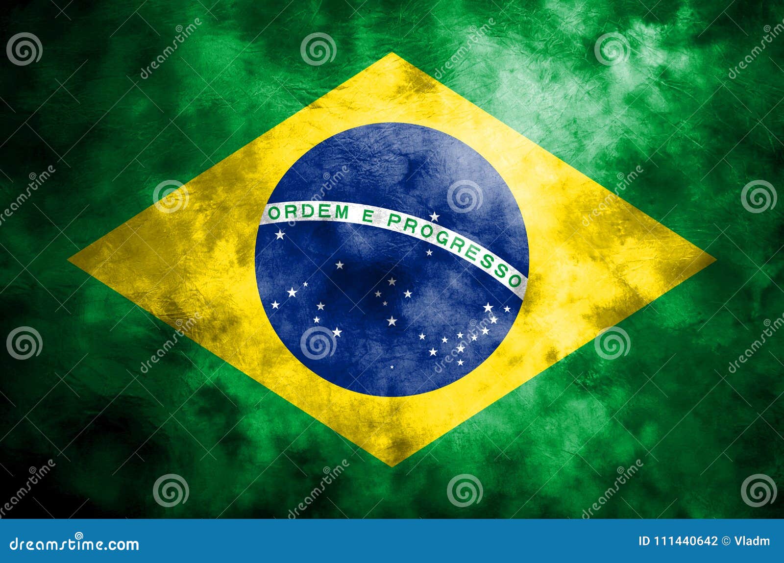 Old Brazil Grunge Background Flag Stock Illustration - Illustration of ...
