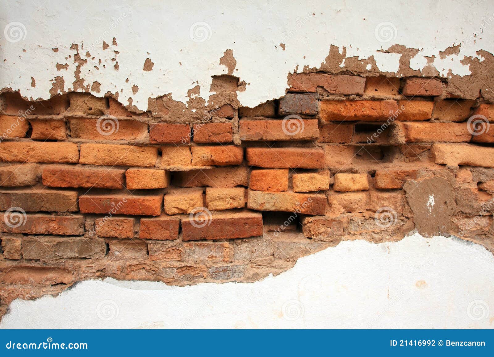 Old brick broken stock photo. Image of destruction, destroy - 21416992