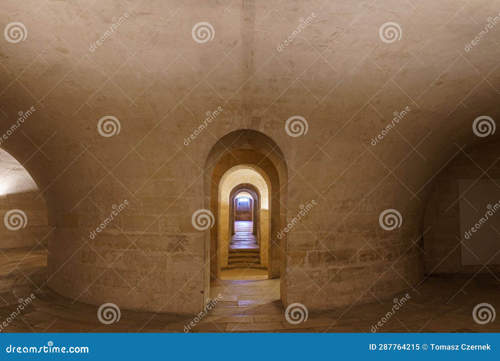 An Old Brick Building with Semi-circular Vaults Stock Image - Image of ...