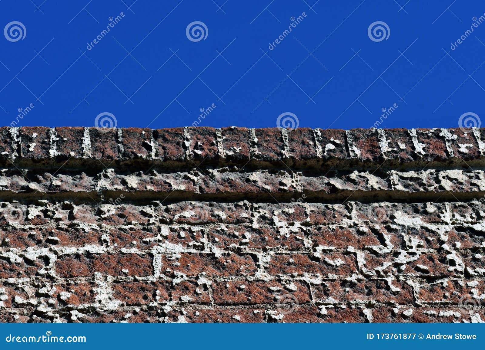 Old Brick Building with Tile Stock Image - Image of urban, weathered ...