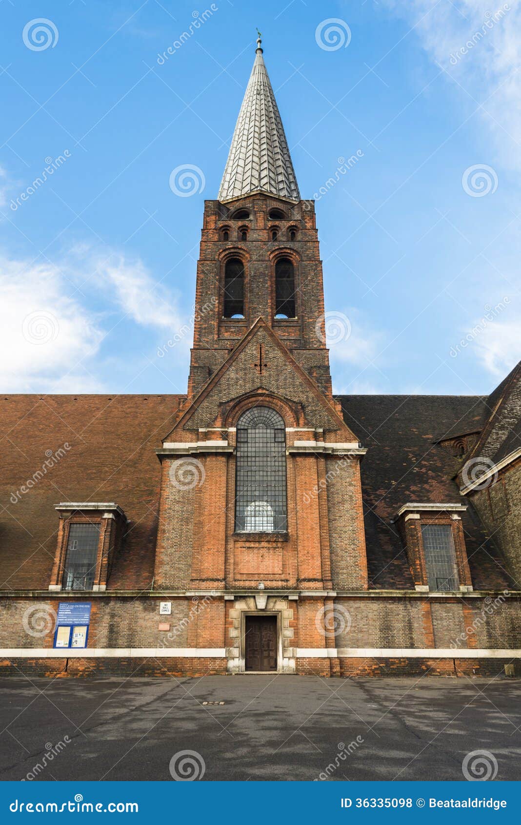 Old brick church stock photo. Image of holy, catholic - 36335098