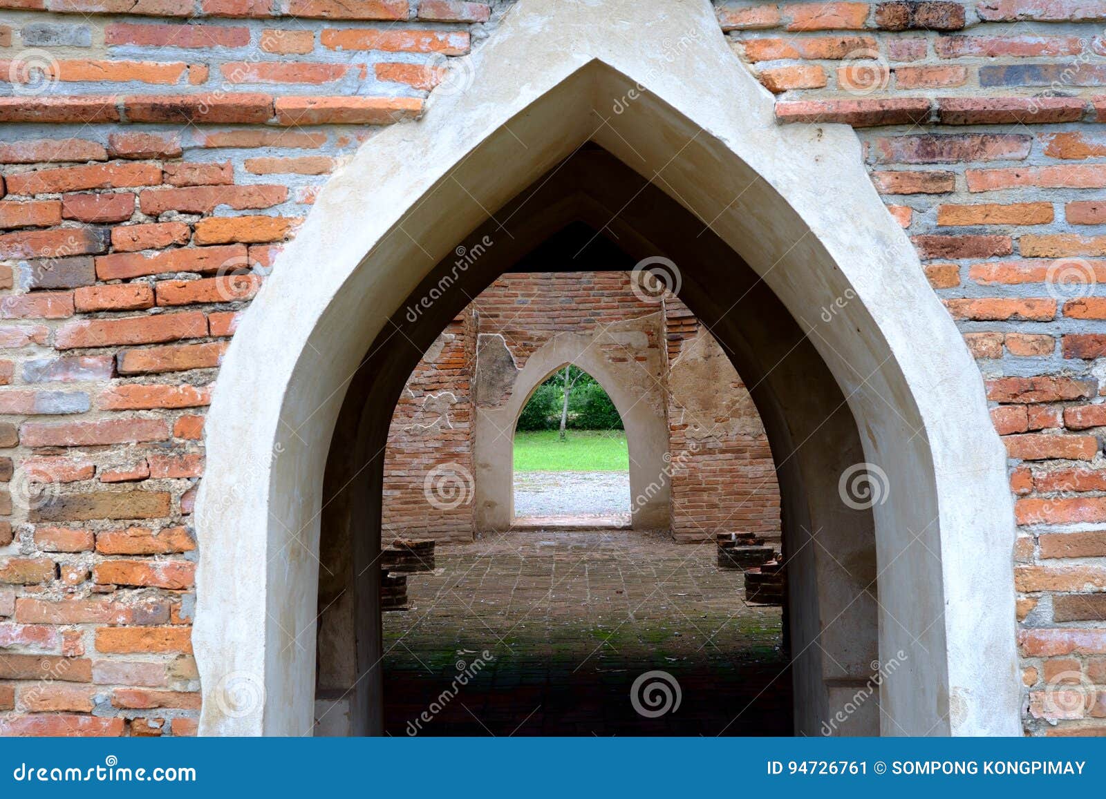 Brick Door Royalty-Free Stock Image | CartoonDealer.com #157328506