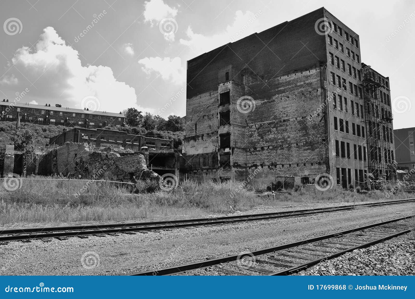 Old Brick Factory stock photo. Image of railroad, factory - 17699868