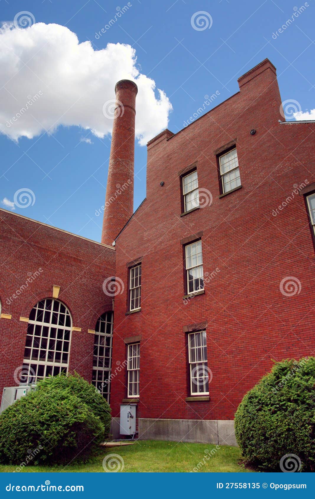 Old brick factory stock image. Image of production, funnel - 27558135