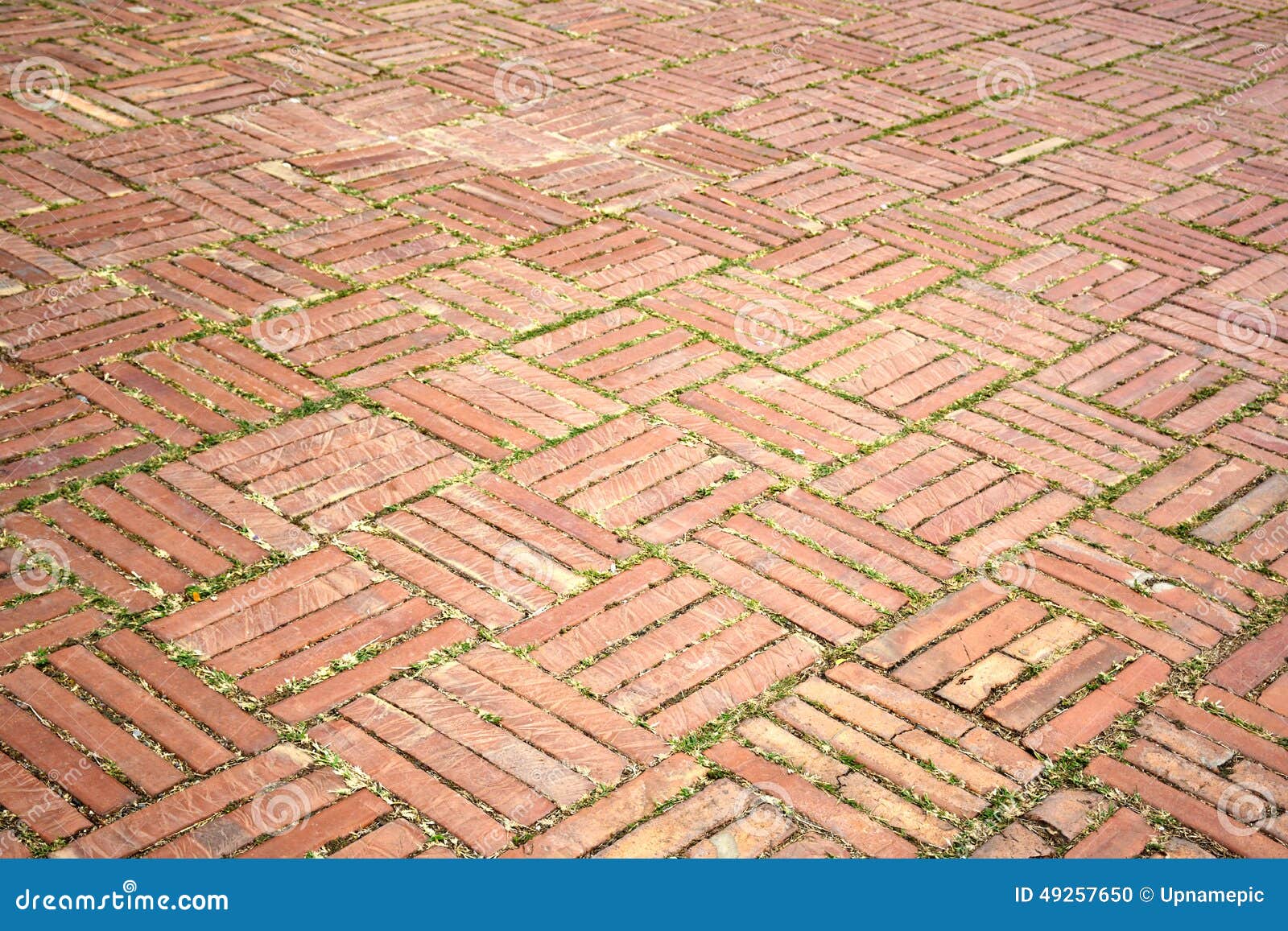 Old Brick Floor Pattern Background. Stock Photo - Image of empty ...
