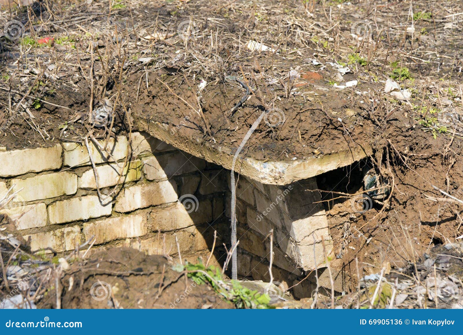 Old Brick Foundation of White Stock Photo - Image of material ...