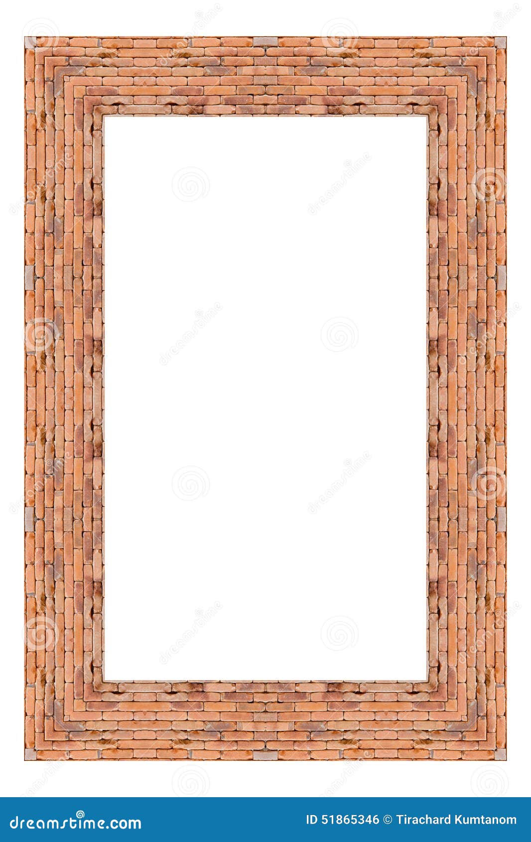 Old brick frame. stock photo. Image of edge, rectangle - 51865346