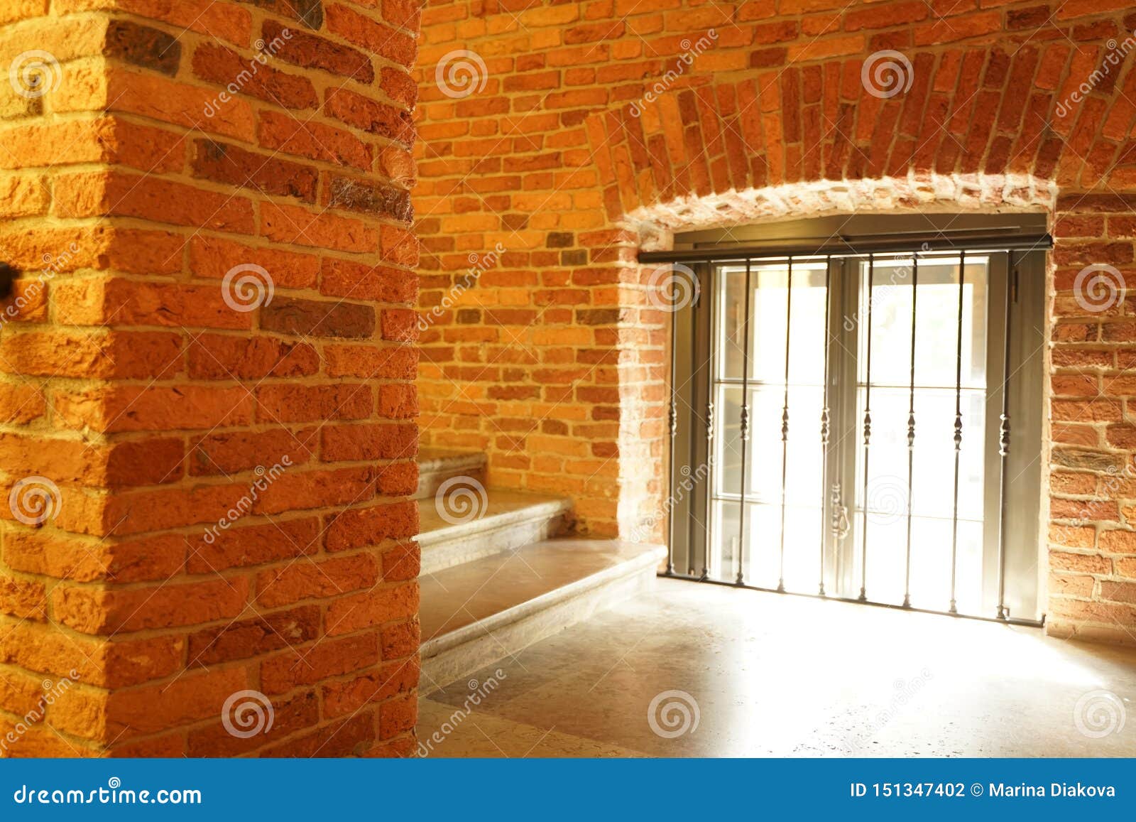 Old Brick House with Red Bricks Russian Ancient Home Stock Photo ...
