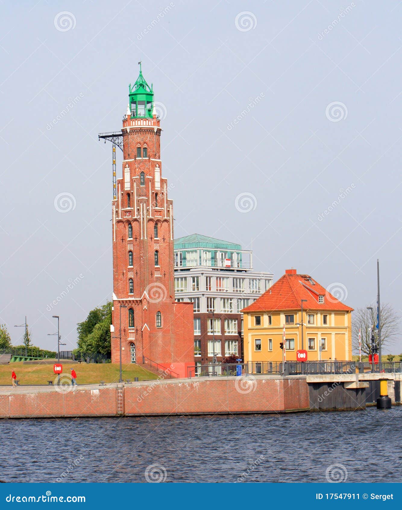 Old Brick Lighthouse stock image. Image of colourful - 17547911