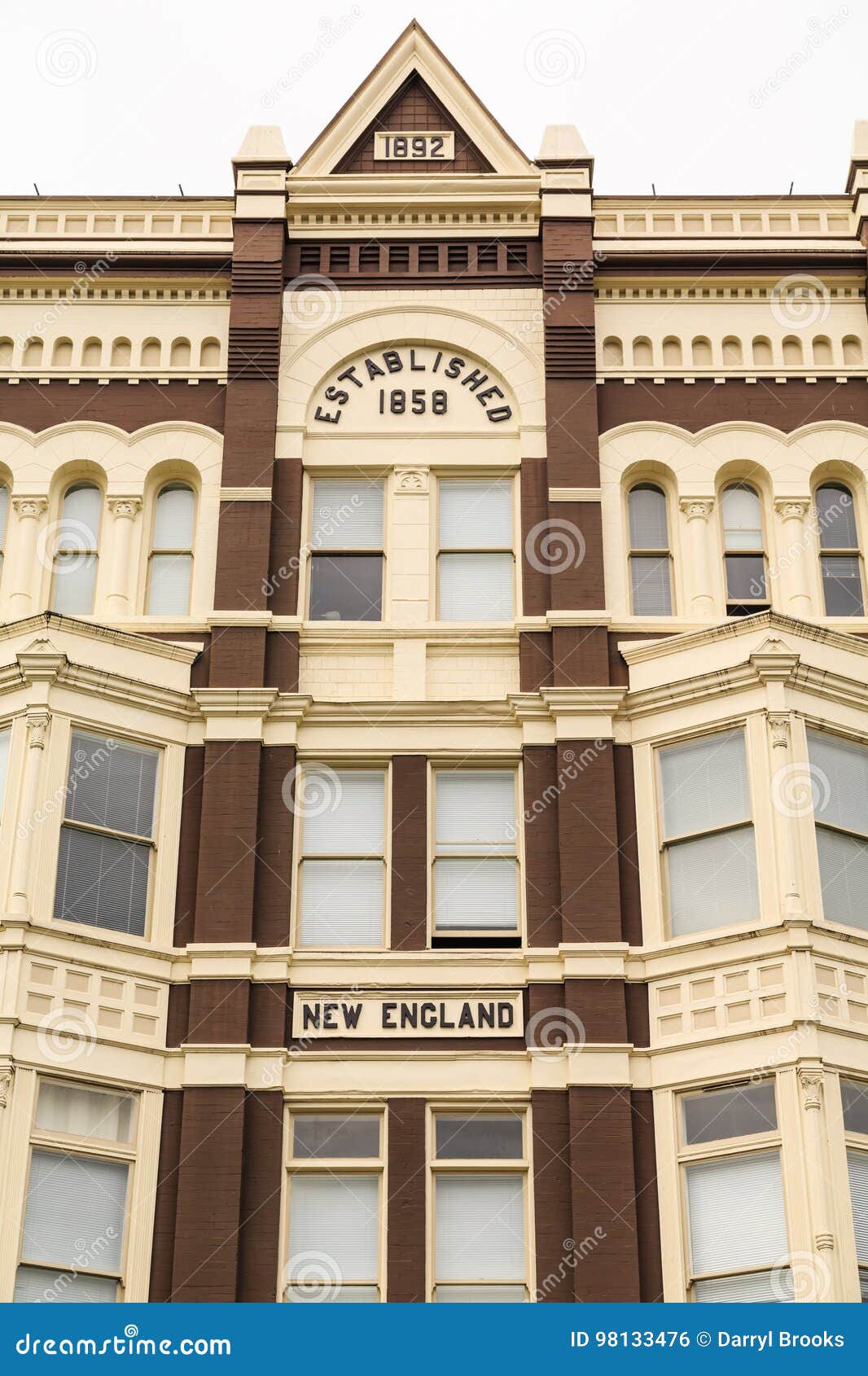 Old Brick and Plaster Building in Victoria Stock Photo - Image of ...