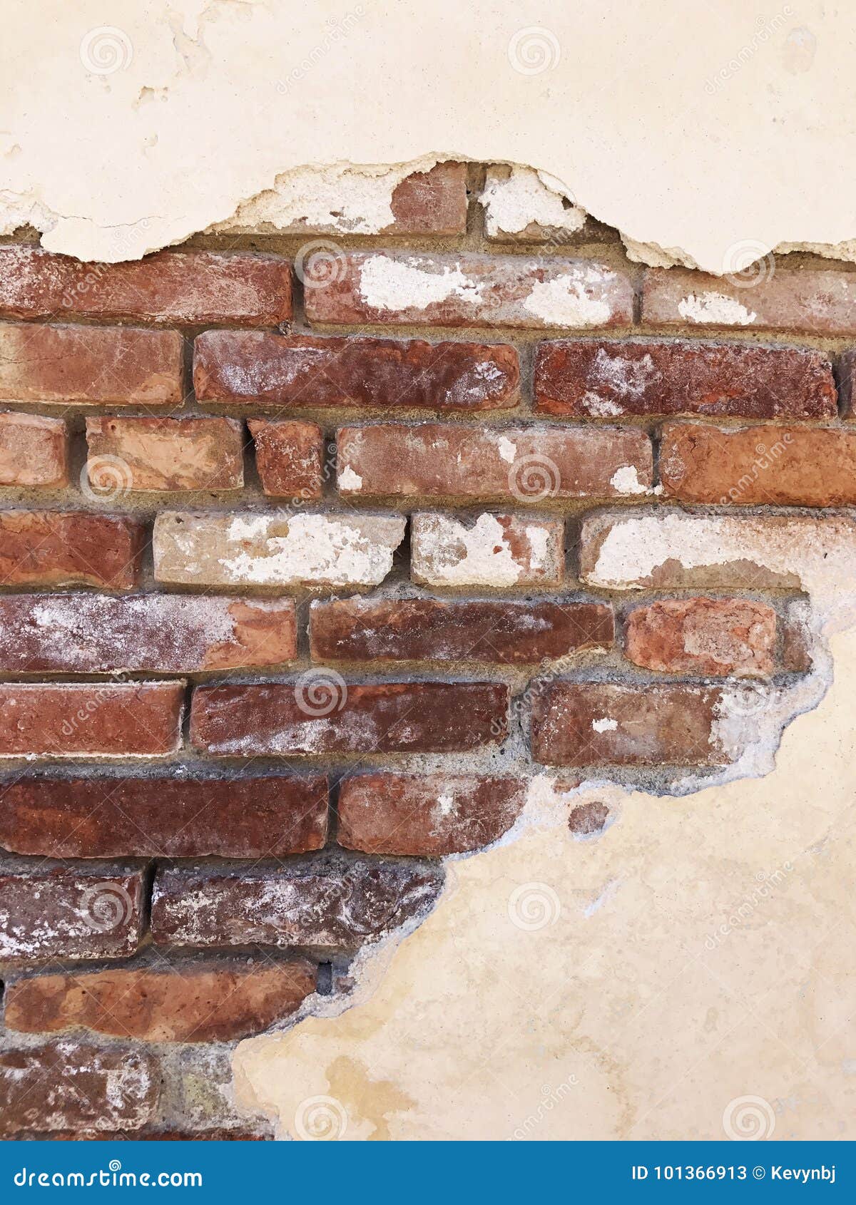 Old Brick And Plaster Wall Texture Background Royalty-Free Stock Photo ...