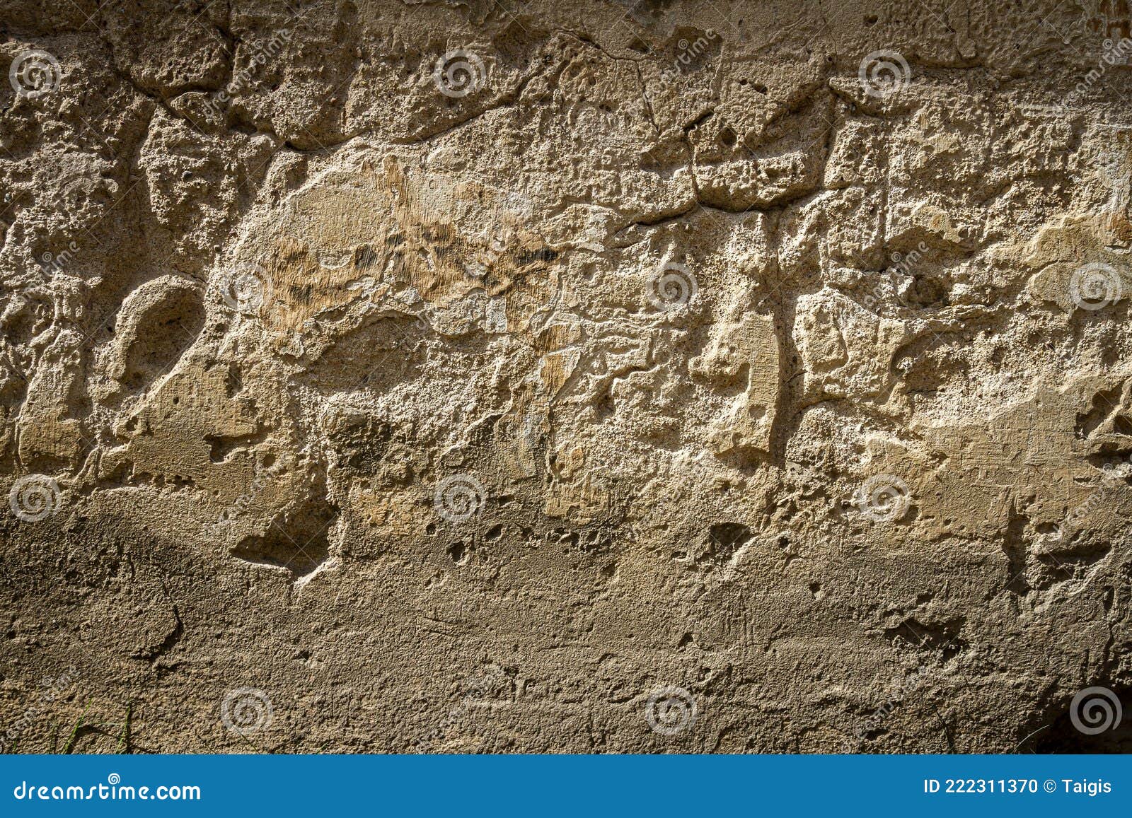 Old Brick and Plaster Wall Texture Background Stock Photo - Image of ...
