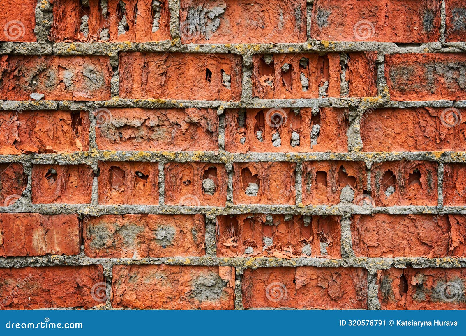 Old Brick Red Wall, Brickwork from an Old Brick in Rustic Style ...