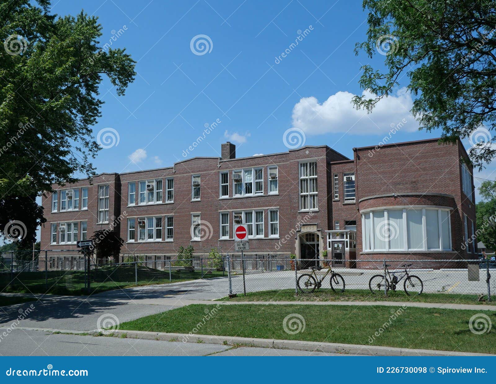Brick School Building Stock Photography | CartoonDealer.com #13751528