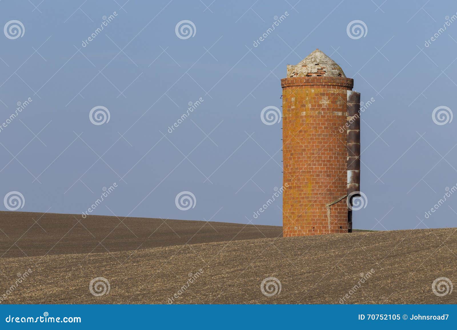 Old Brick Silo stock image. Image of farm, farming, agricultural - 70752105