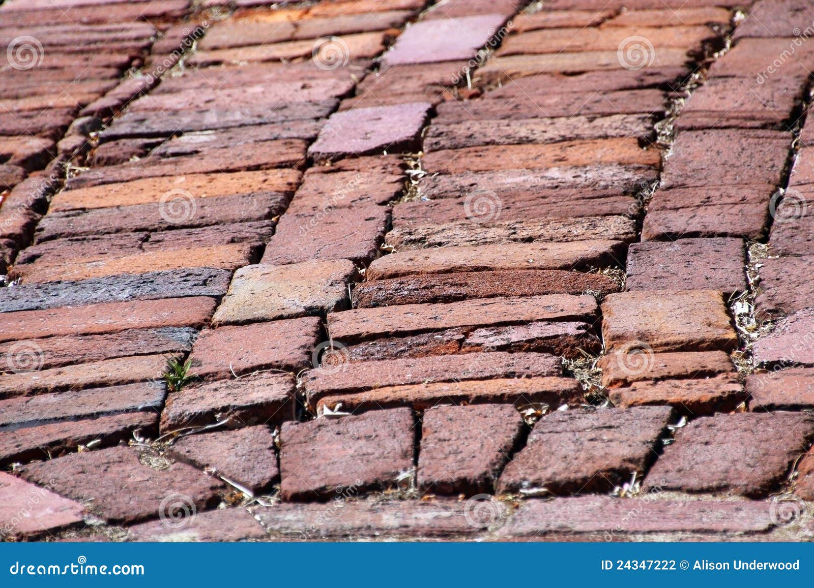 Old Brick Street Paving stock photo. Image of russet - 24347222