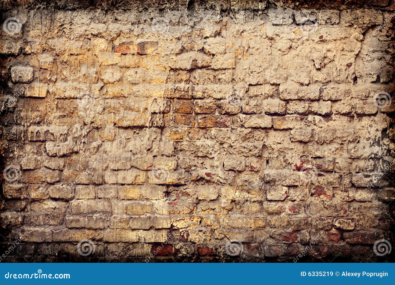 Old brick wall stock image. Image of grunge, color, level - 6335219