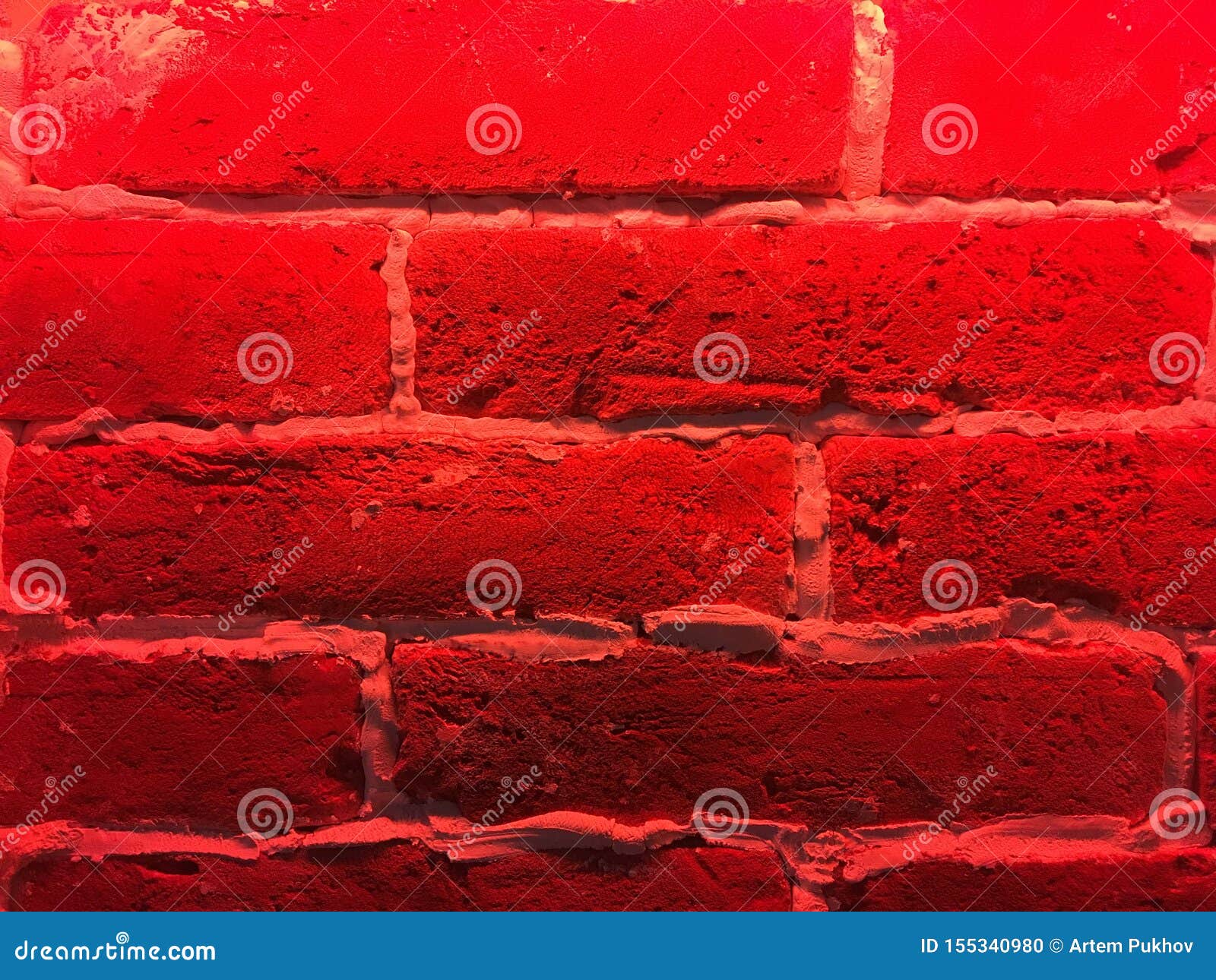 Old Brick Wall Backlit by Neon Lamps Stock Photo - Image of lamp ...