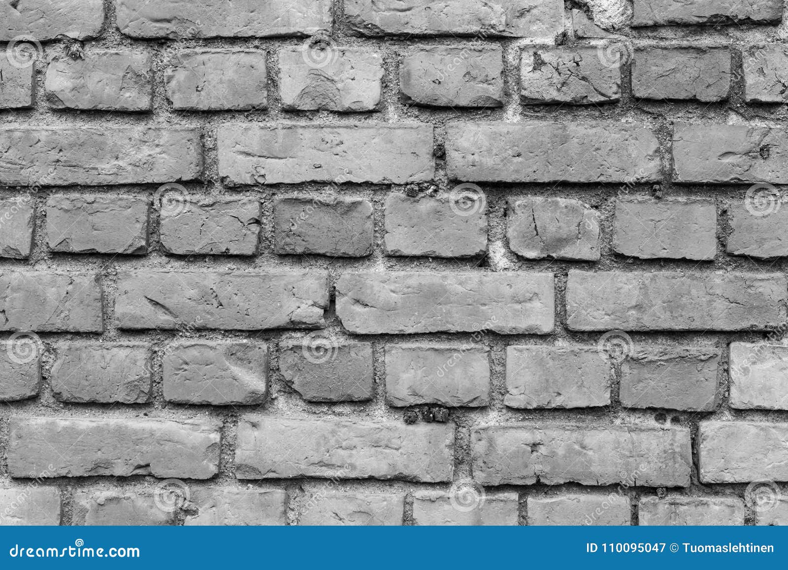 Old Brick Wall in Black and White Stock Image - Image of grey ...