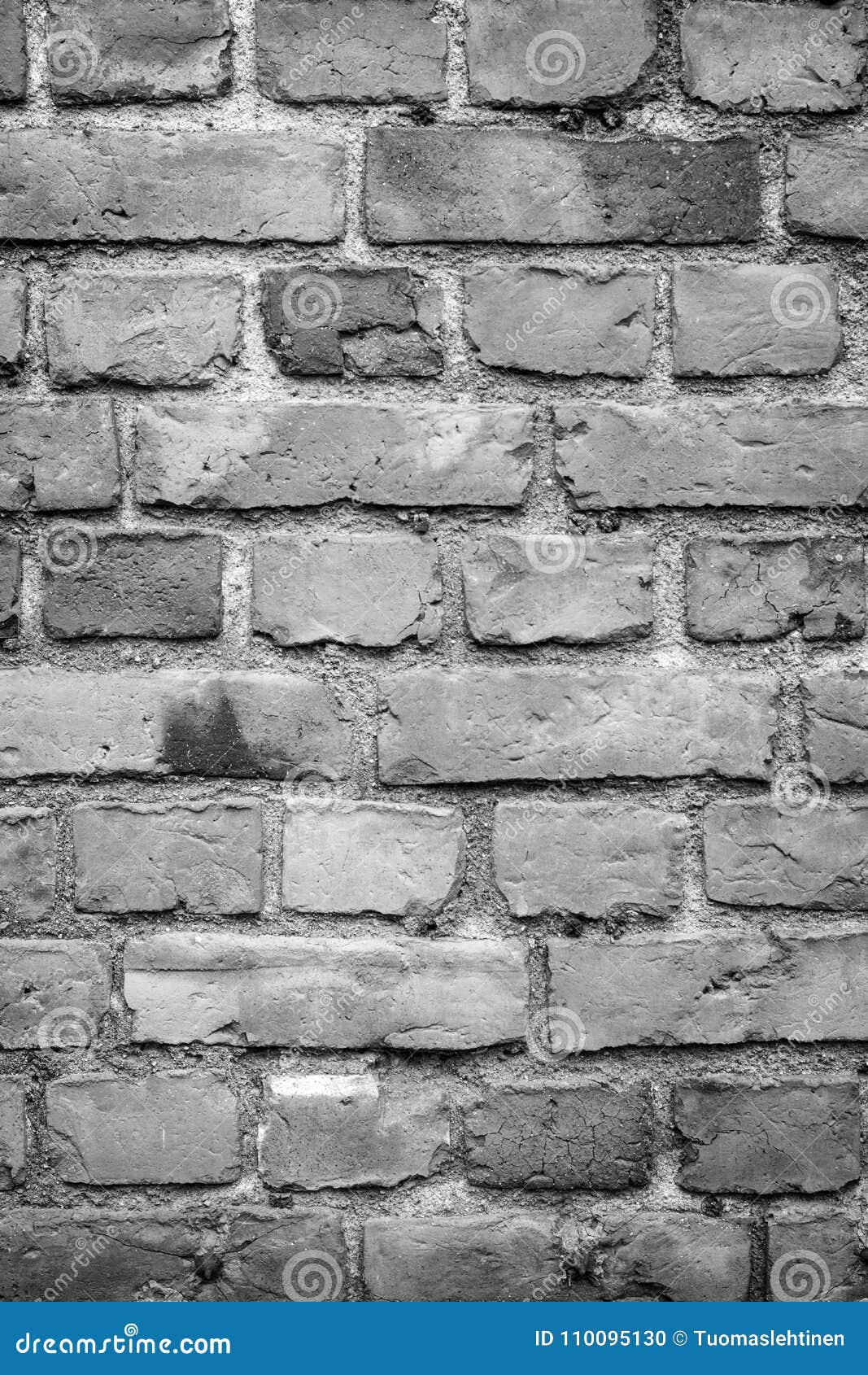 Old Brick Wall in Black and White Stock Photo - Image of tile, texture ...