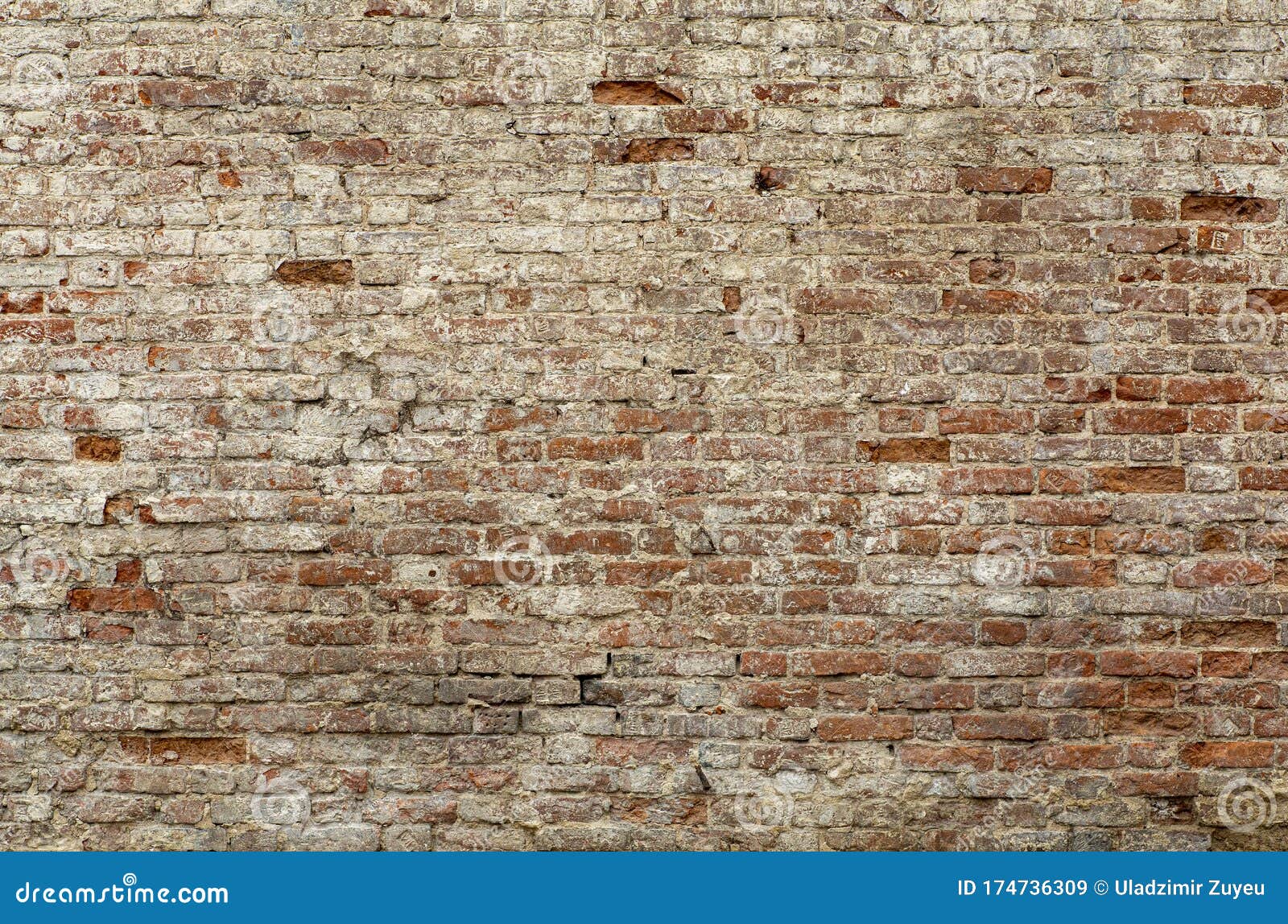 Old Brick Wall. Brickwork from an Old Brick in a Rustic Style. the ...