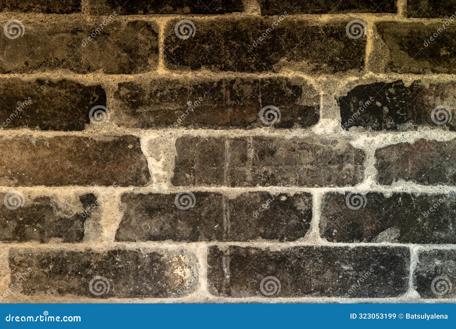 Burnt Bricks of an Old Brick Wall Stock Image - Image of stone, soil ...