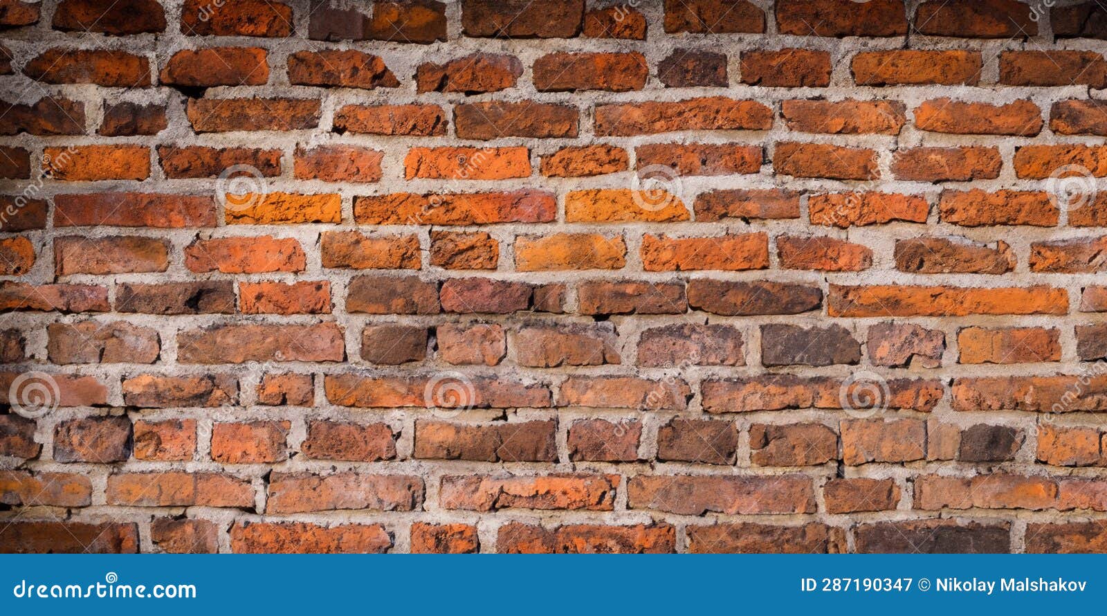 The Old Brick Wall is Covered with Soot. Background Panorama, Generated ...