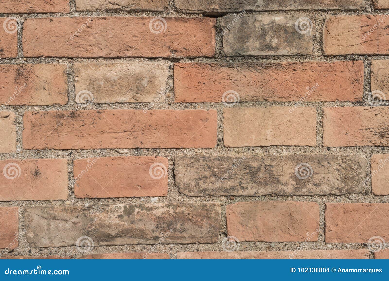Old Brick Wall with Cracks and Scratches. Brick Wall Background Stock ...