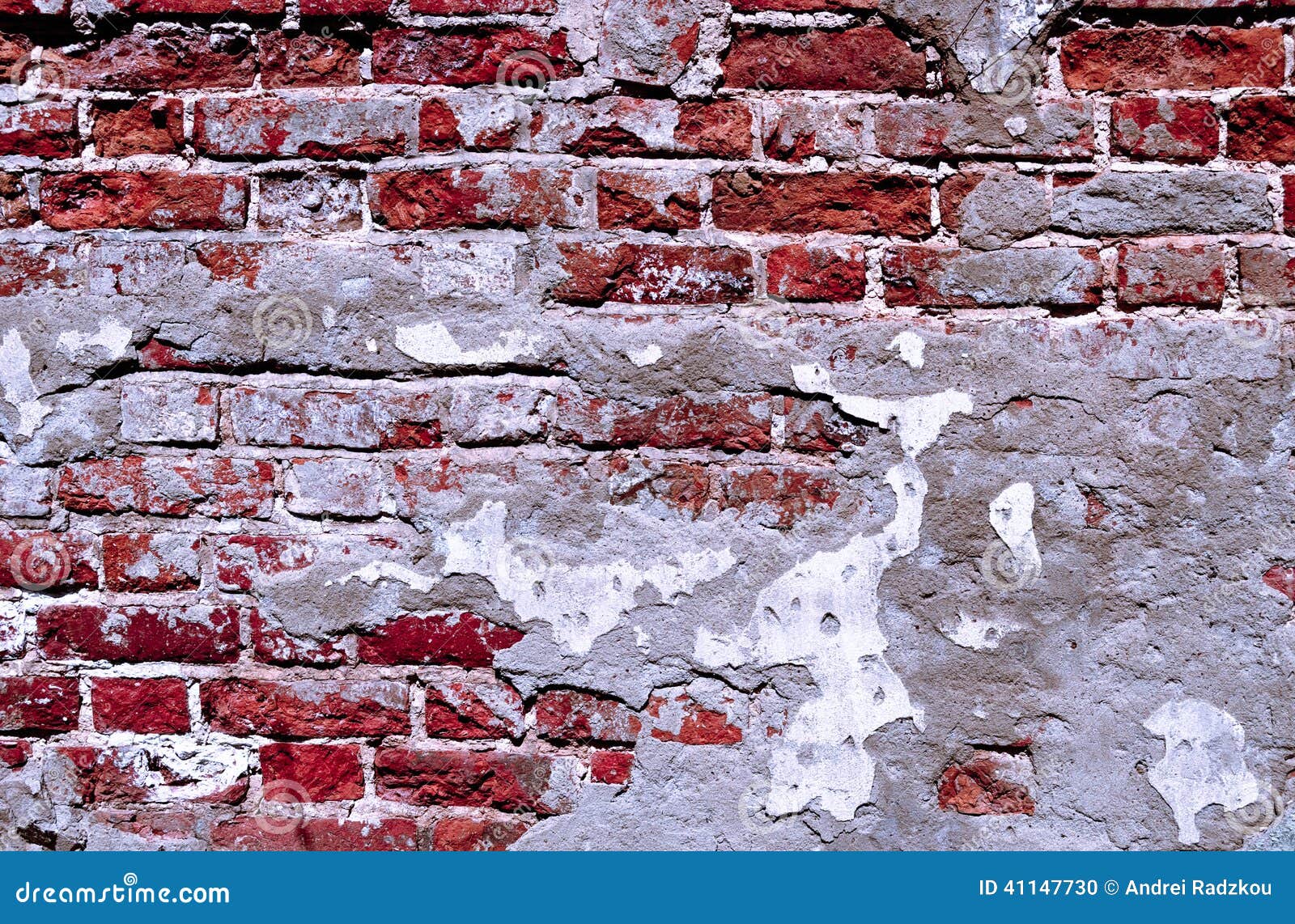 Old Brick Wall with Crumbling Plaster Stock Photo - Image of crumbled ...