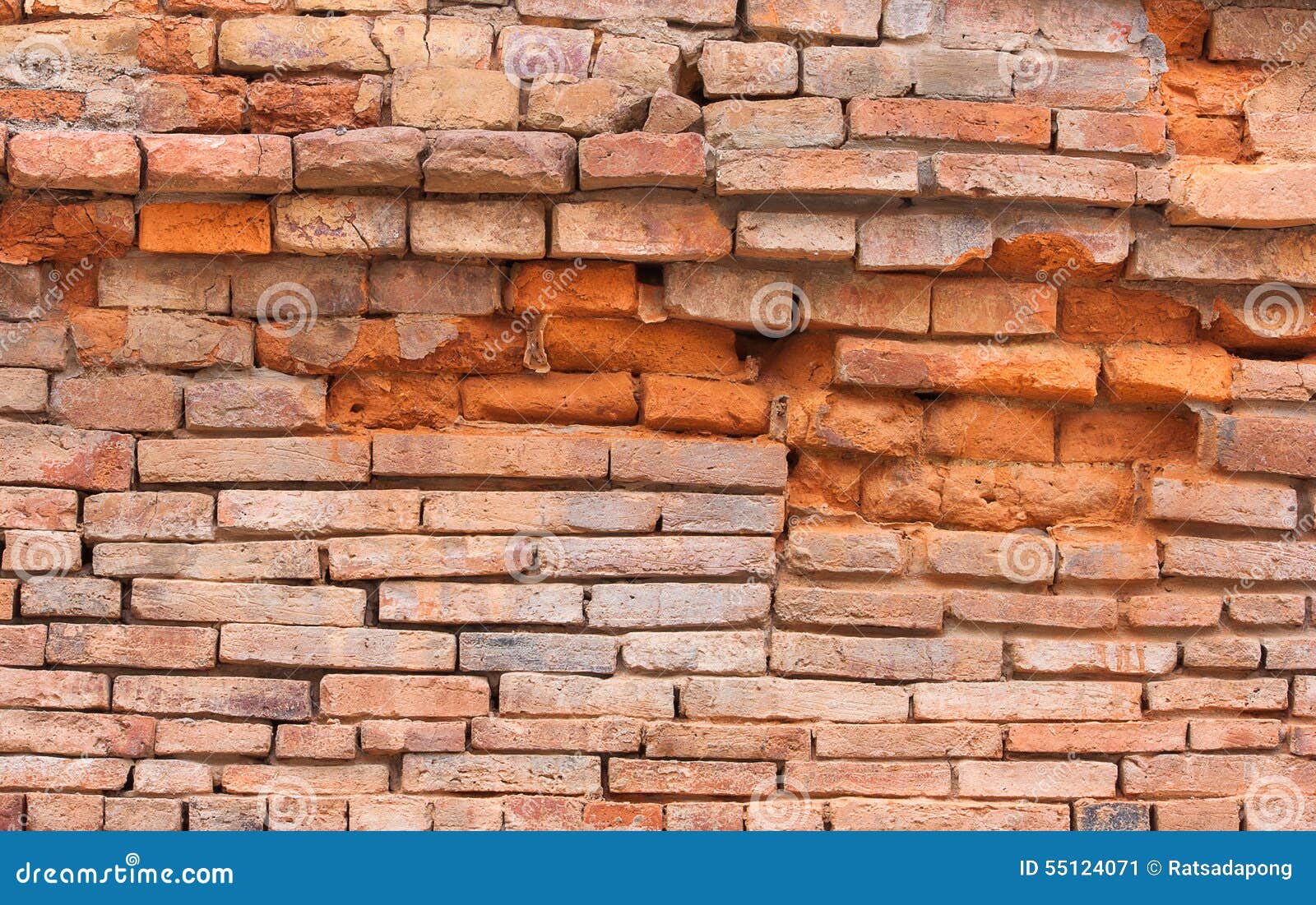 Old brick wall stock image. Image of grunge, level, brickwork - 55124071