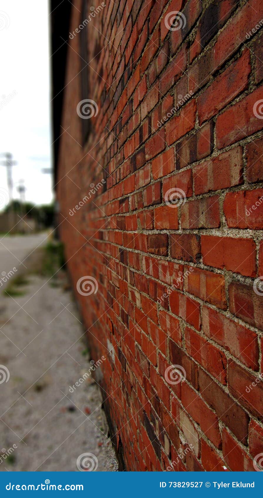 Old Brick Wall Fading Off stock image. Image of wall - 73829527