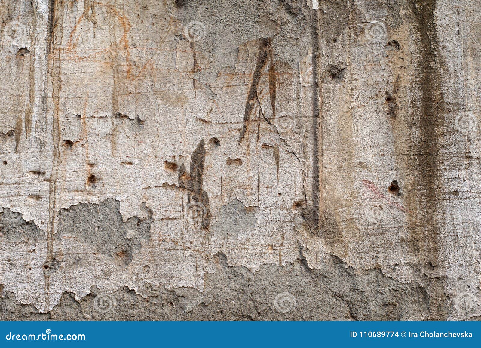 Old Brick Wall with Fallen Plaster Stock Photo - Image of vintage ...