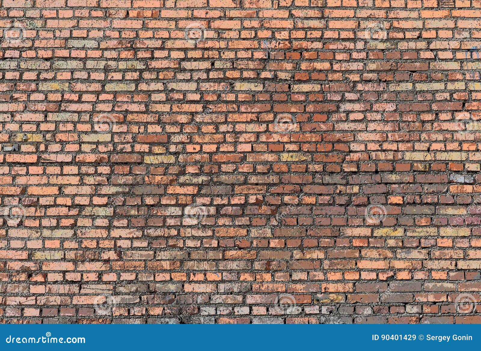 Old brick wall front view stock image. Image of exterior - 90401429