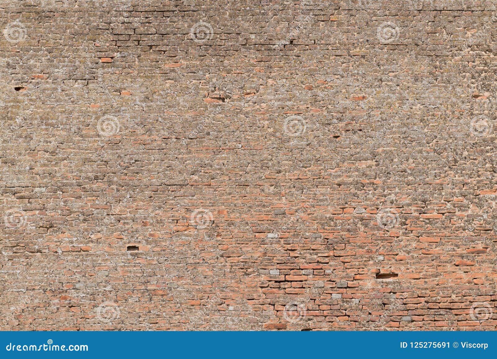 Irregular Red Brick Wall Background Stock Image - Image of architecture ...