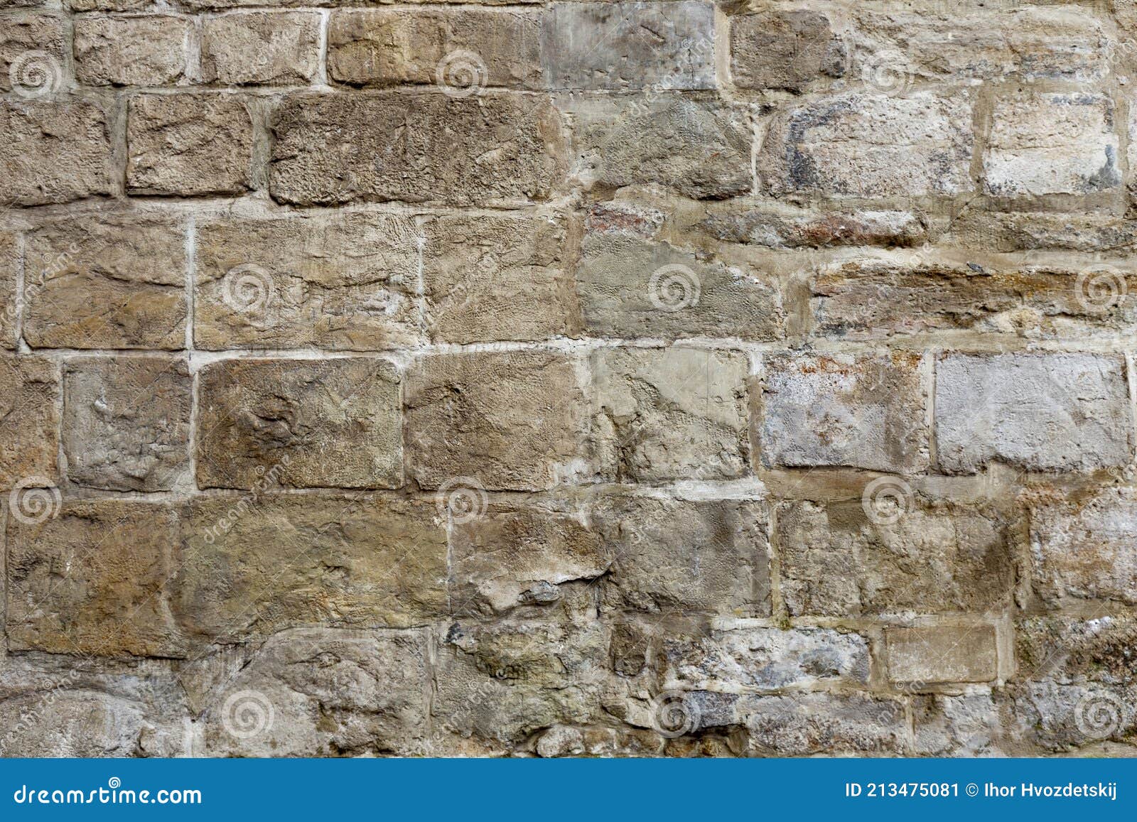 Wall Of Hewn Natural Stone Royalty-Free Stock Photography ...
