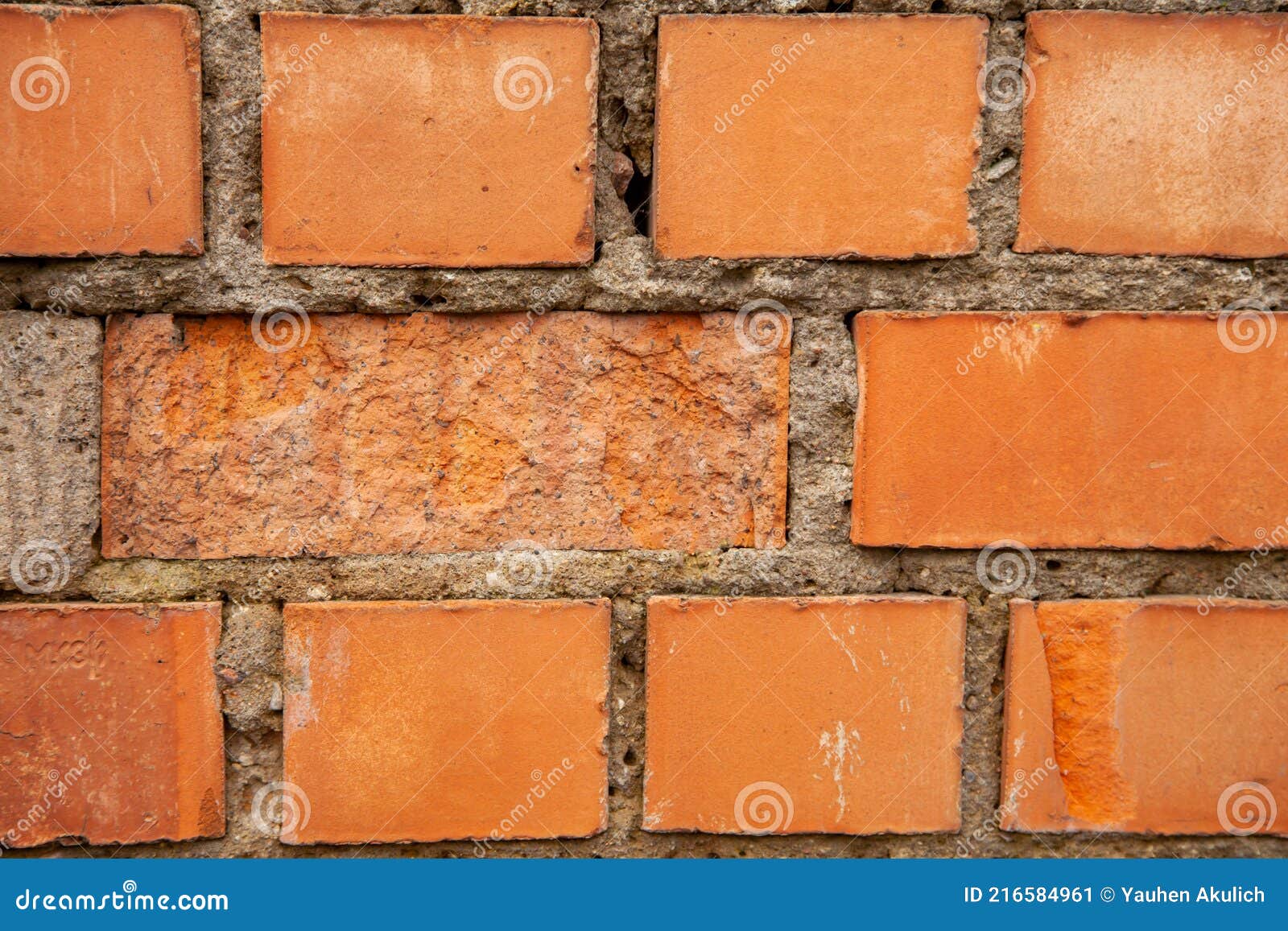 Old Brick Wall Made of Red Bricks. Breaking Down a Wall Falling Apart ...