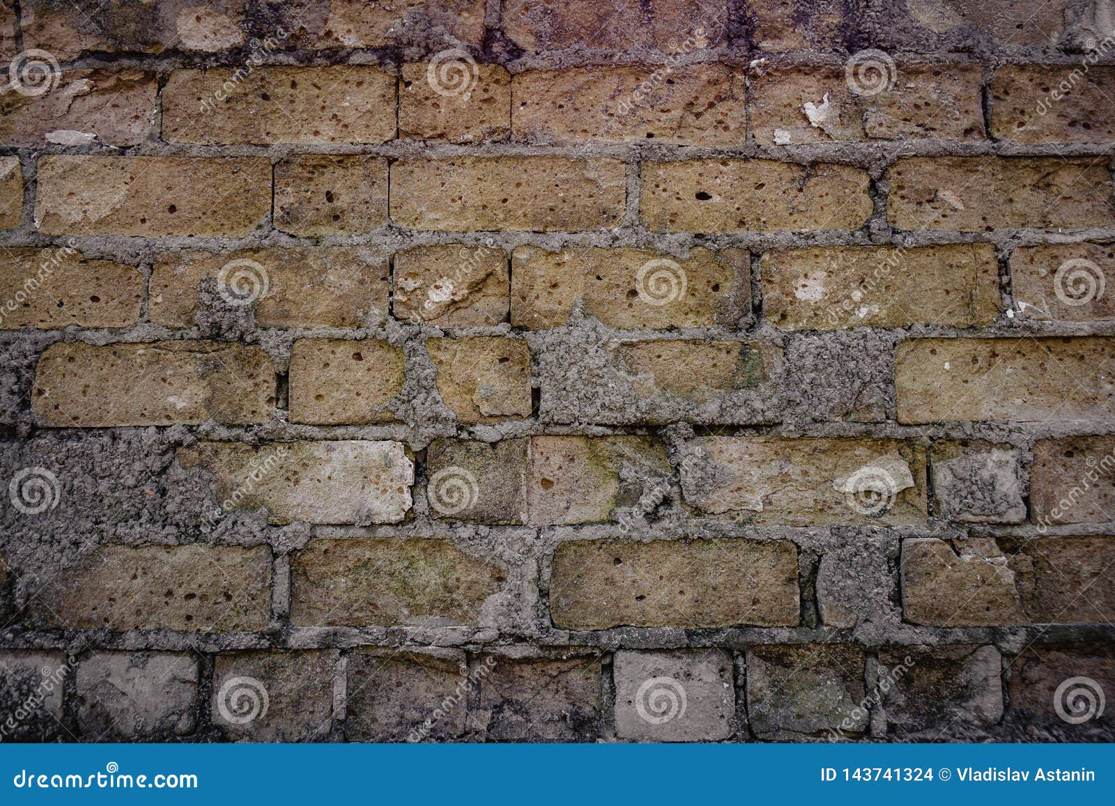 Old Brick Wall and Missing Bricks in Ruins Stock Photo - Image of ...