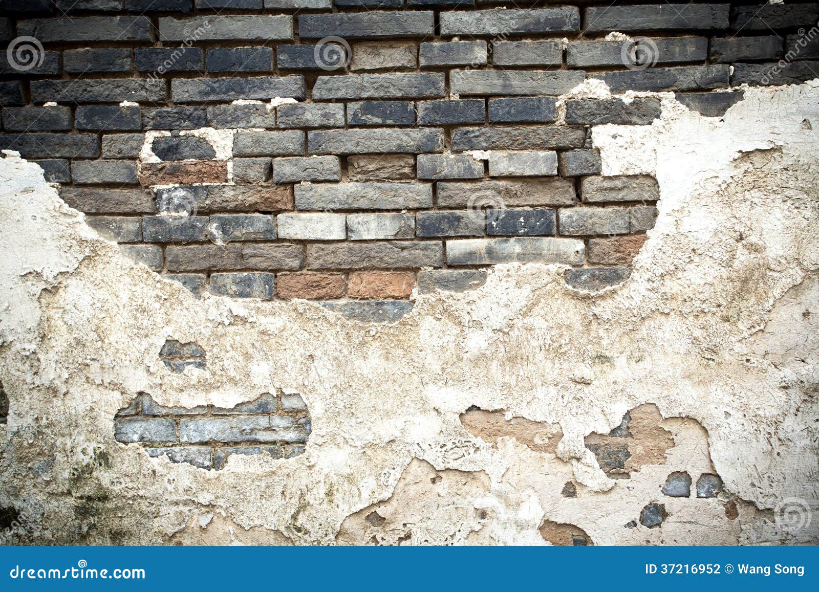 Old brick wall stock photo. Image of deteriorating, build - 37216952