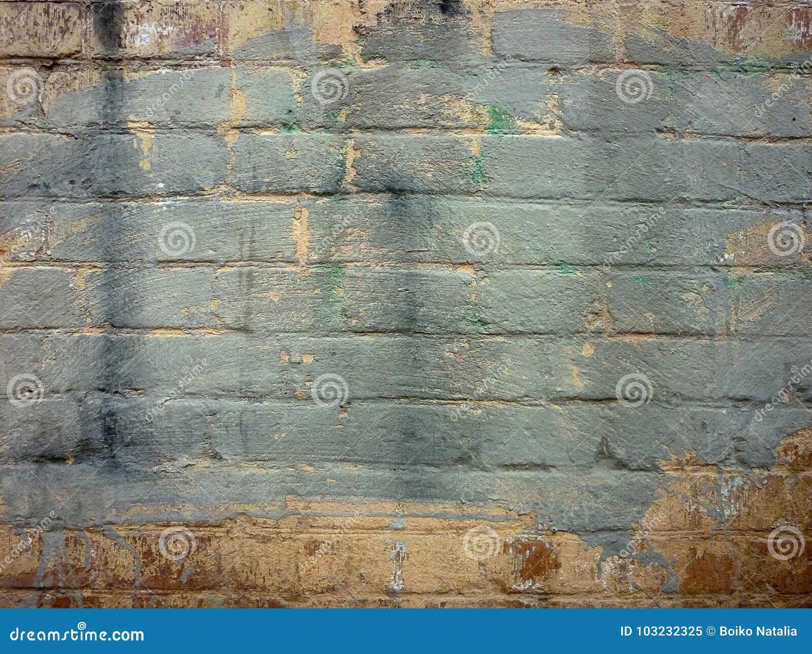 Old Brick Wall Painted Graffiti Texture Background Stock Image - Image ...