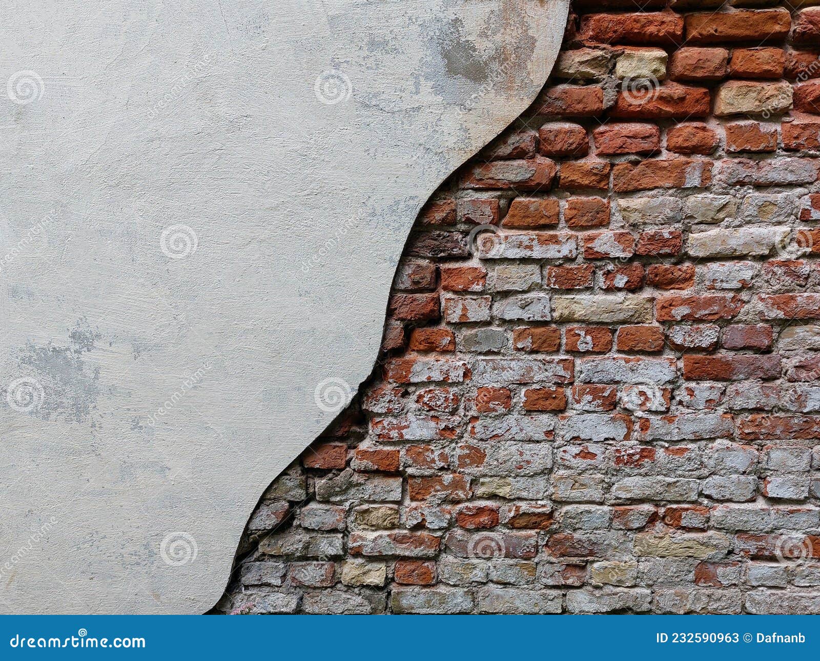 Old Brick Wall Partially Covered with Light Plaster Stock Image - Image ... Old Brick Wall Partially Covered with Light Plaster Stock Image - Image ...
