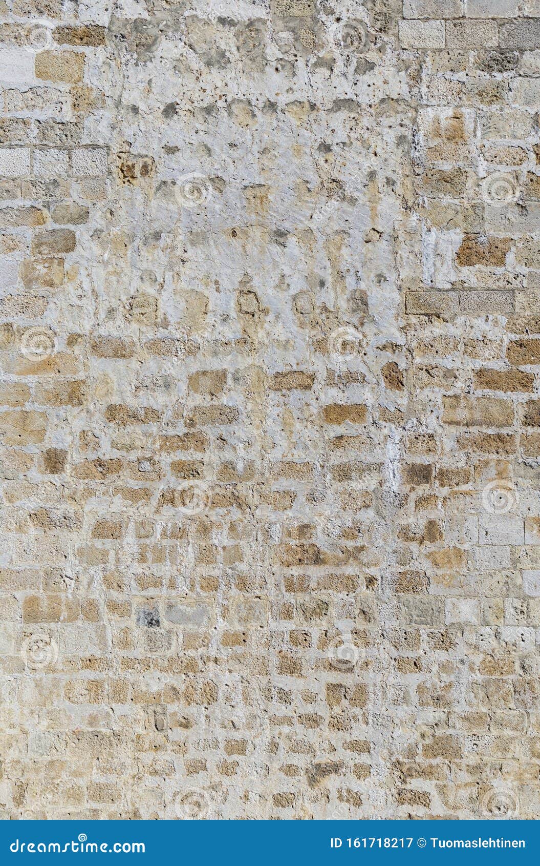 Old Brick Wall with Plastering Background Stock Image - Image of ...