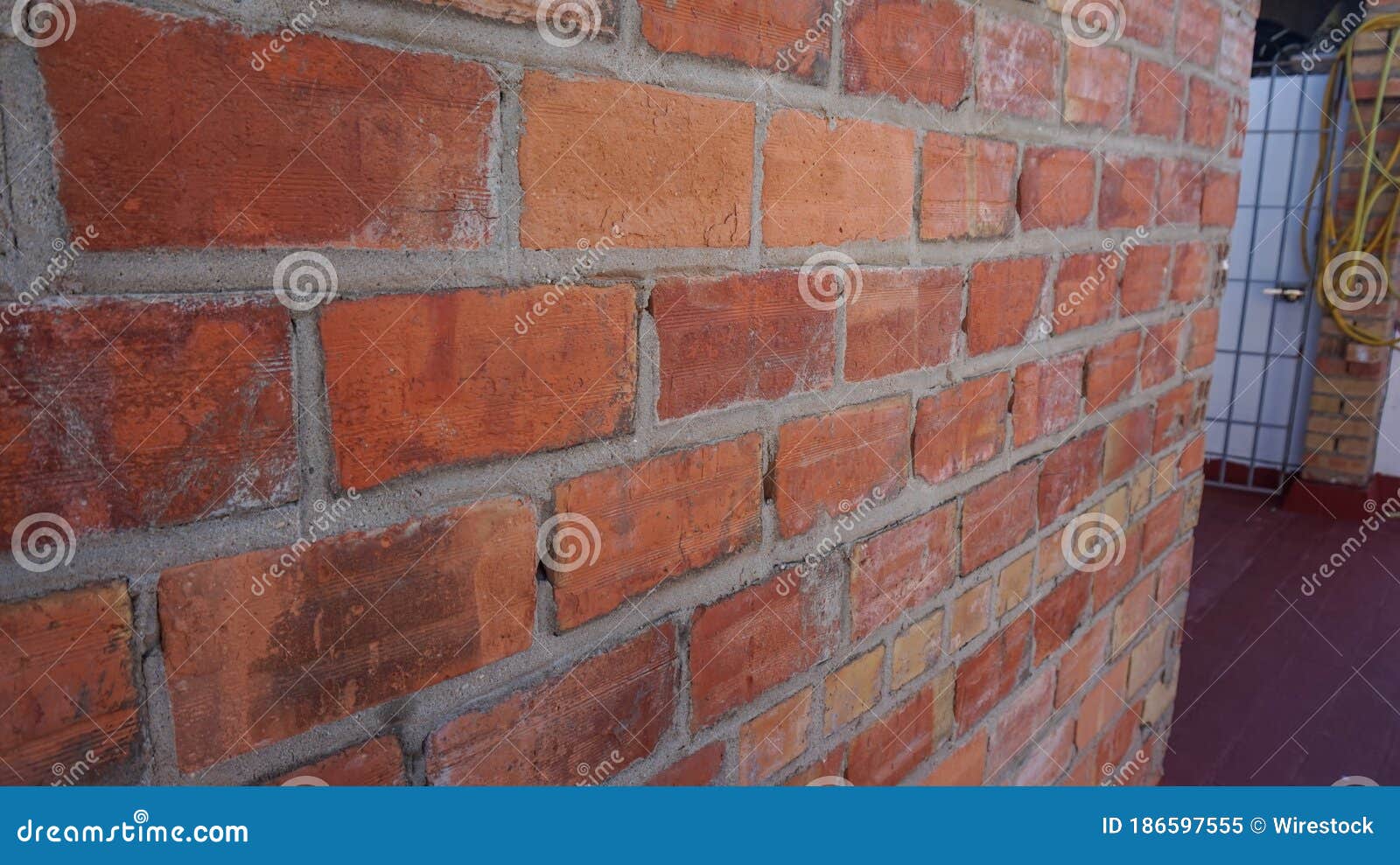 Old Brick Wall on the Roof of the Building Stock Image - Image of ...