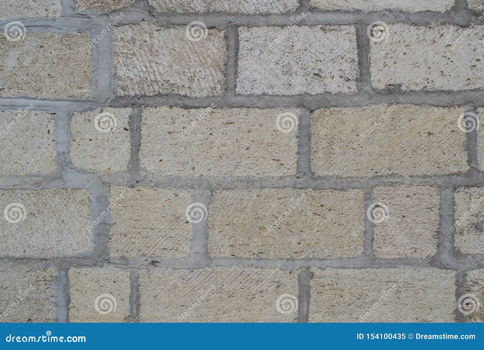 Old Brick Wall of Sandy Color. Texture, Background Stock Image - Image ...